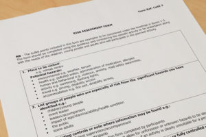 Risk Assessment Form - Diocese of Westminster Youth Ministry